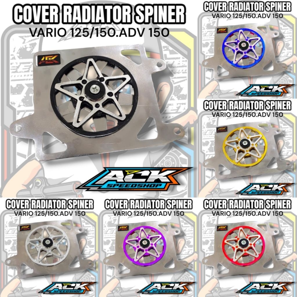 VARIO 125 150 ADV PCX 150 star model spinner radiator Cover | Shopee ...