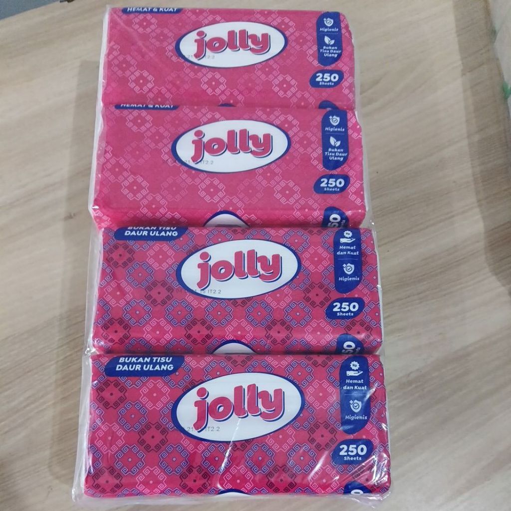 Jolly 250 sheets (4 packs) | Shopee Malaysia