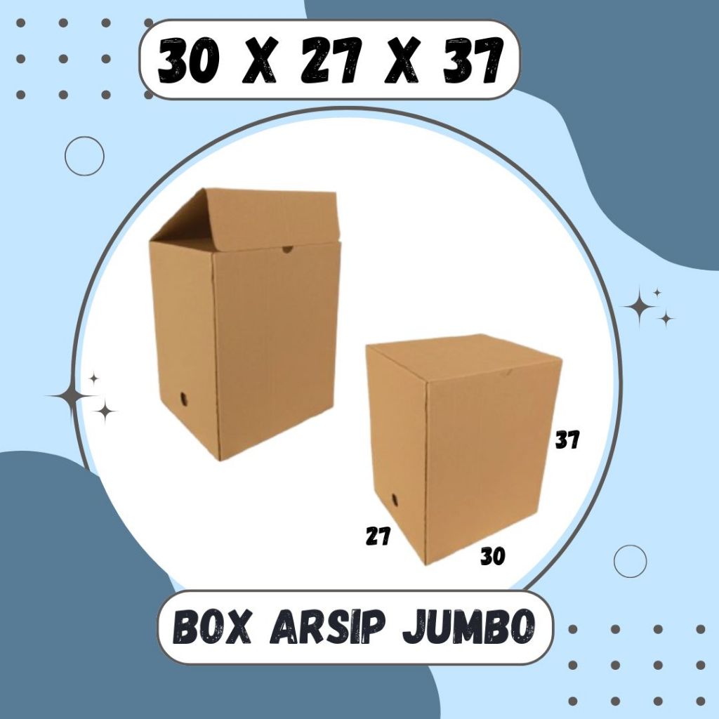 Jumbo Filing Box 30x27x37 Filing Cardboard Packing Box/plain/Arsip/File ...