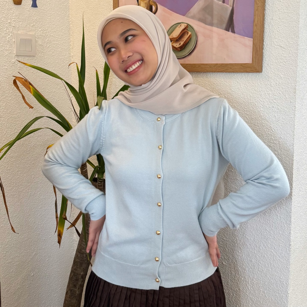 (SAY KARRA) Yeeri Knit Cardigan | Women's Fine Knit | Shopee Malaysia