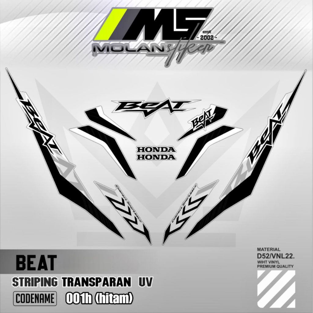 Decal Sticker Striping Transparent Uv Variations All New Beat 2025 ...