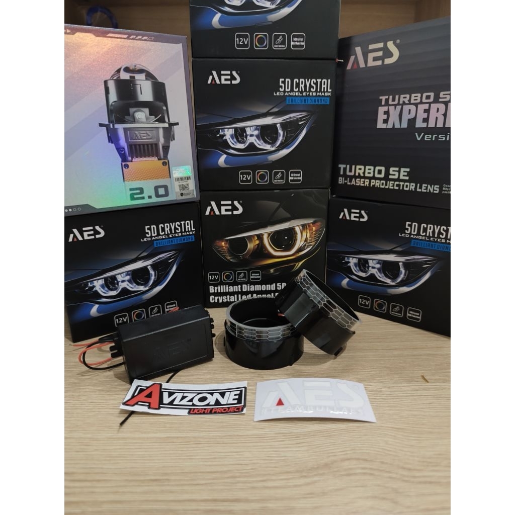 Original AES rgb slim frame shroud 2 inch and 2.5 inch | Shopee Malaysia