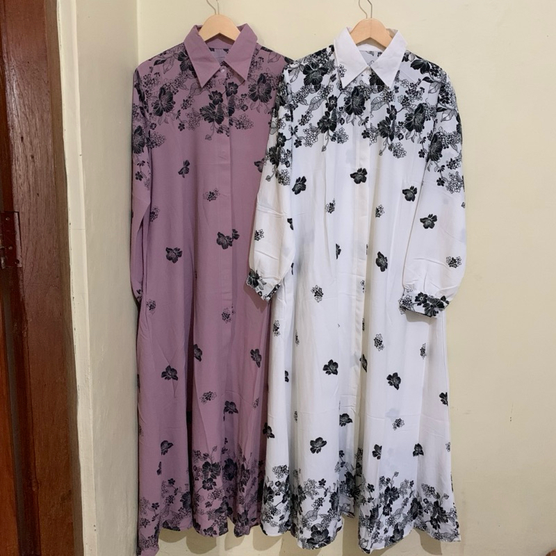 Original FREE Flower Long Dress - Original FREE Flower Gamis - Eid ...