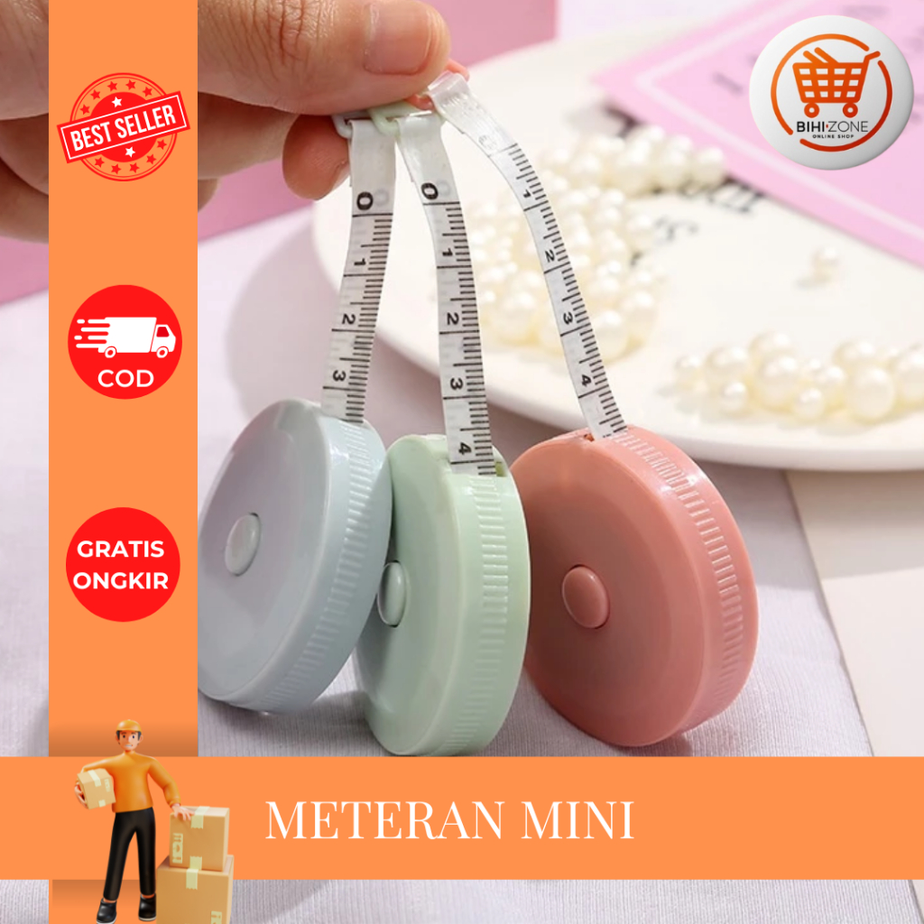 Round Mini Meter / Mini Cloth Meter / Mini Roll Round Roll Meter 150CM ...