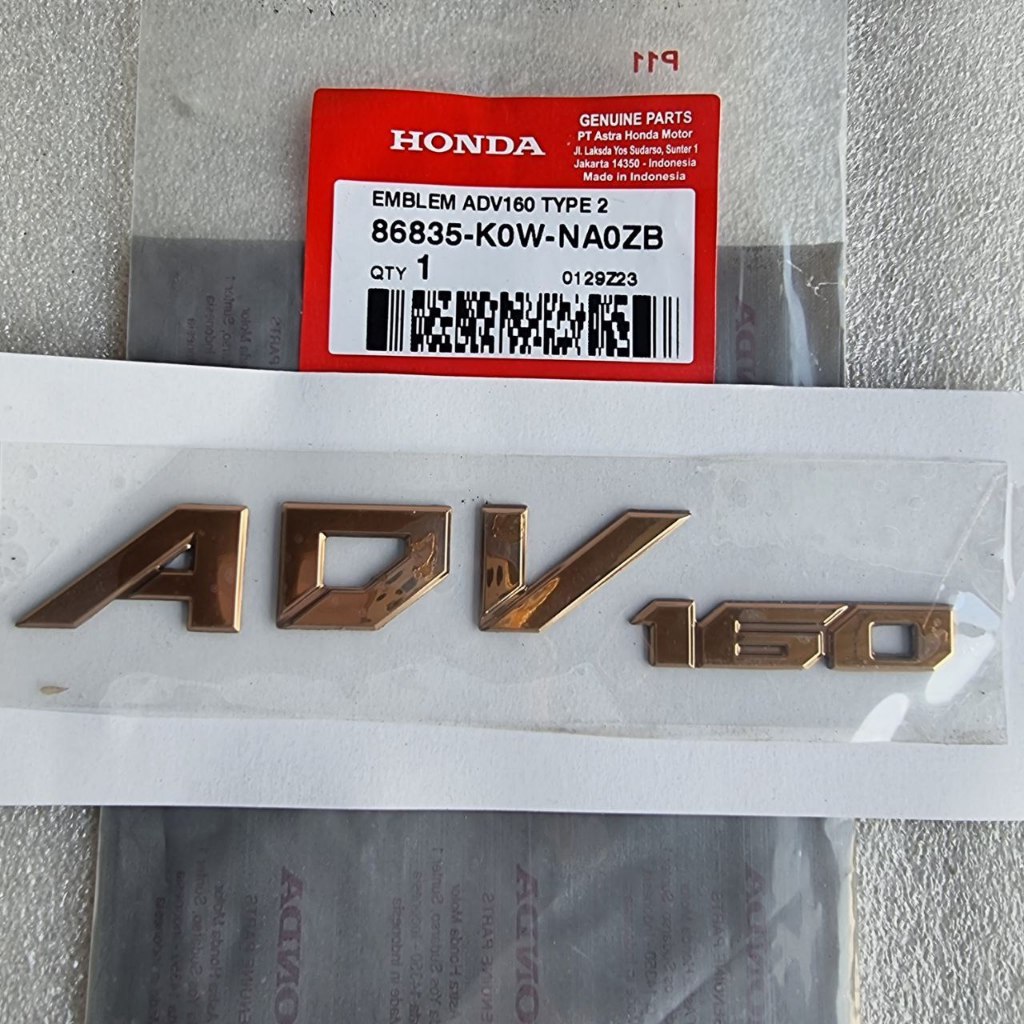 Original Honda K0W ADV 160 Gold Emblem | Shopee Malaysia