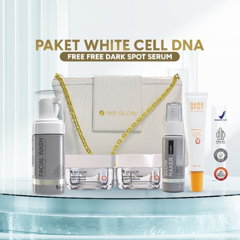 White cell dna package free Mini Tote bag + product | Shopee Malaysia