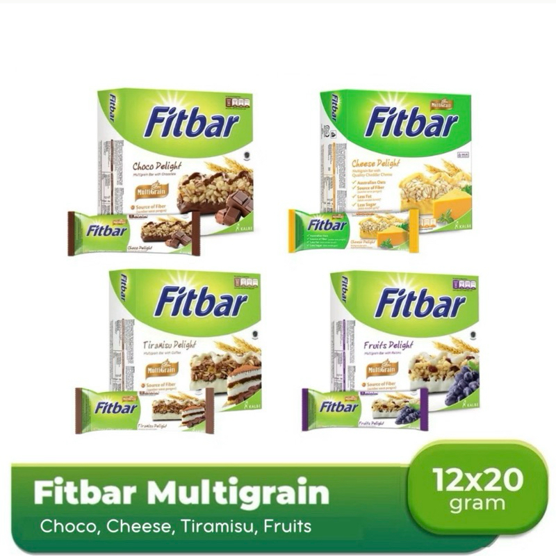 Fitbar Snack Bar Choco Delight Cheese Delight/ Tiramisu Delight/ Fruit ...