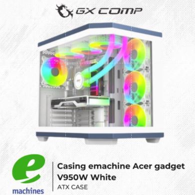 Acer EMACHINE Gadget V950W - White | Atx PC Casing - Gaming CPU Case ...