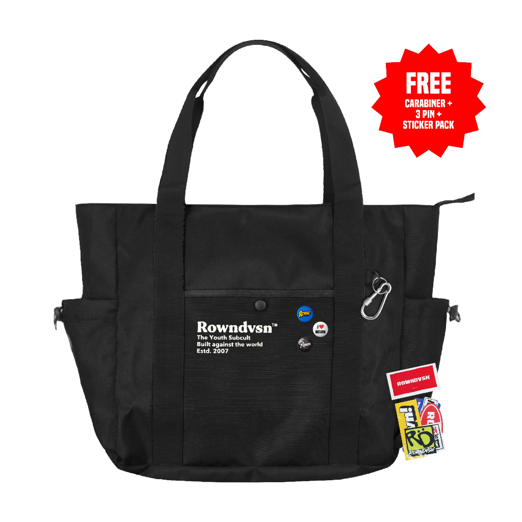 [FREE 3 Pins + Carabiner + Sticker Pack] Rown Division Official Tote ...