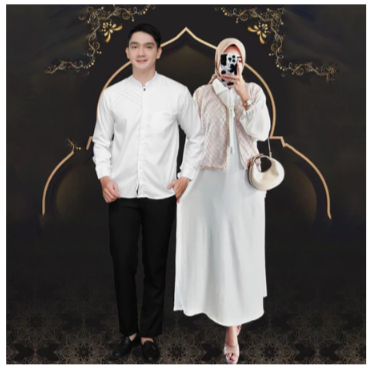 Special Eid Couple Gamis Modern Eid Syari Couple Dress Wedding Dress ...
