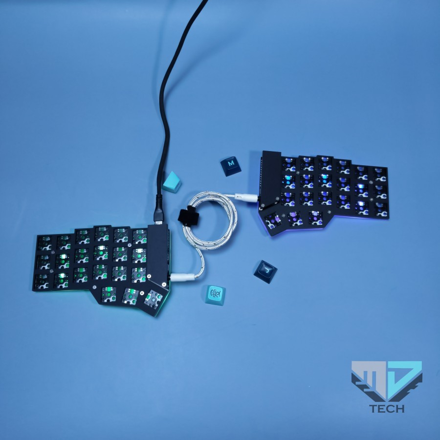 Crkbd Corne Choc Custom LP Split Ergonomic Keyboard Low Profile Kailah ...