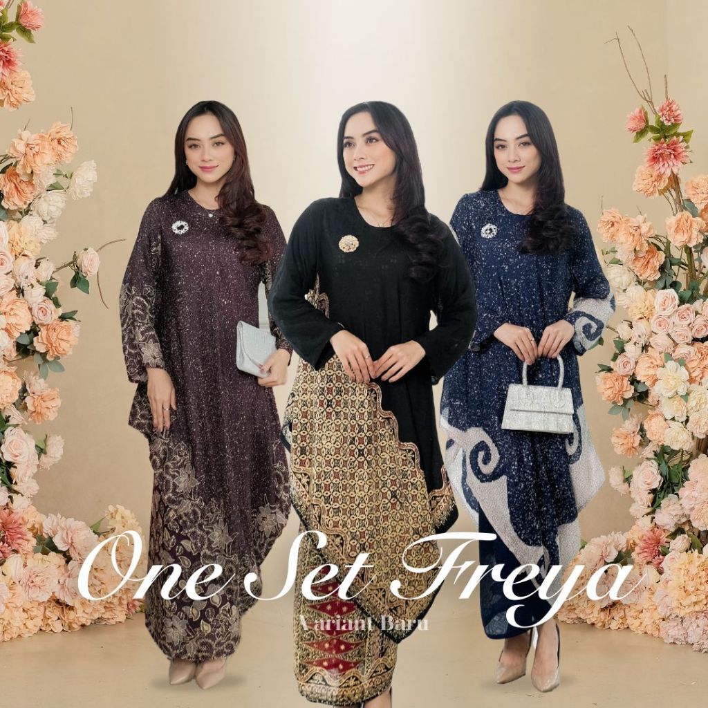 Kinnas - FREYA OneSet Kurung Melayu Viscose and Lilir Batik Skirt ...