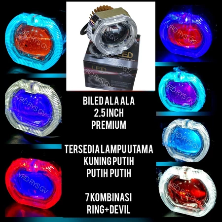 CAHAYA 12volt & 24Volt Proji Biled Headlight Laser Cut Off Light 2 ...