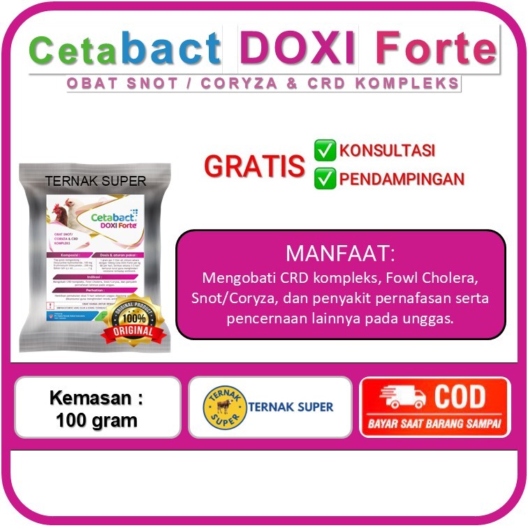 CETA DOXI FORTE - Antibacterial for Treating Snots/Coryza & CRD Complex ...