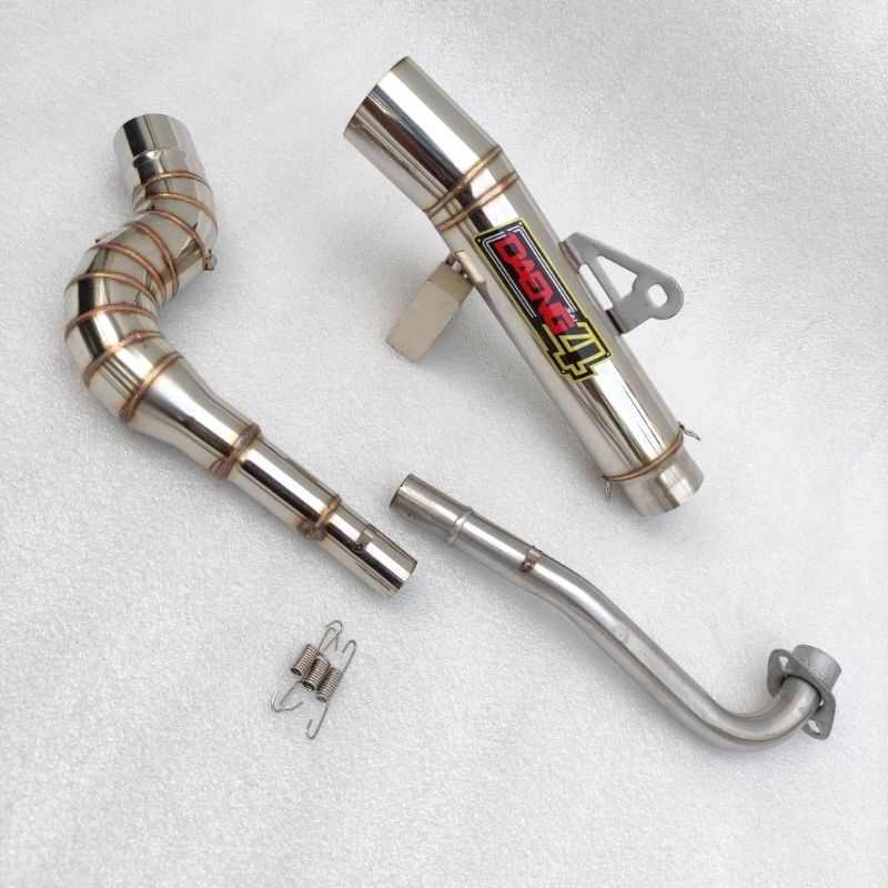 Open pipe daeng sai4 for xrm100/125 smash wave100/125 fury Rusi Mio i ...