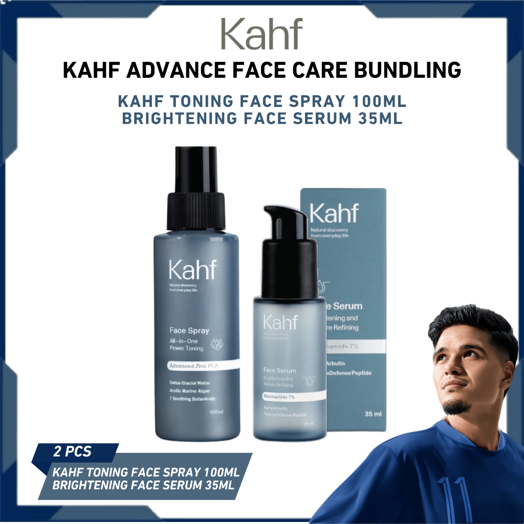 Kahf Advance Face Care Bundling - Toning Face Spray 100ml + Brightening ...