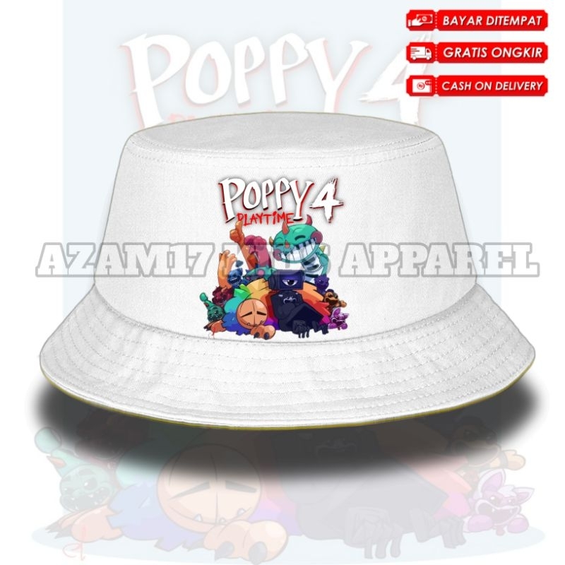 Poppy Playtime Children's Bucket Hat Character Yarnas Doughman Doey ...