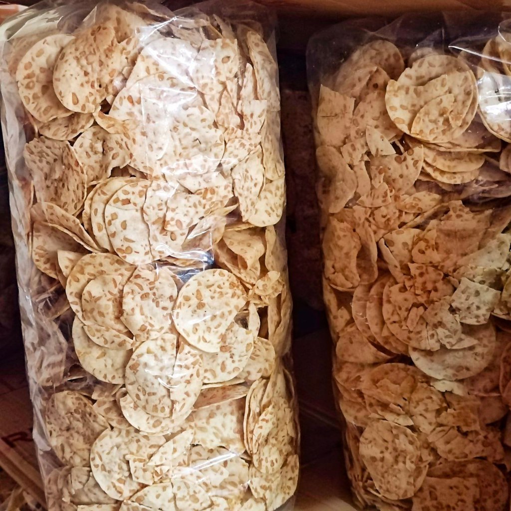 Sago Tempeh Chips Round Tempeh Chips Ori Savory Crispy Delicious 100gr ...