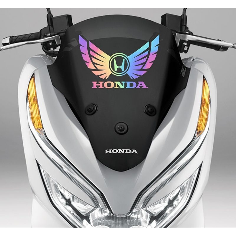 Honda pcx wing visor sticker, custom motorbike cutting sticker | Shopee ...