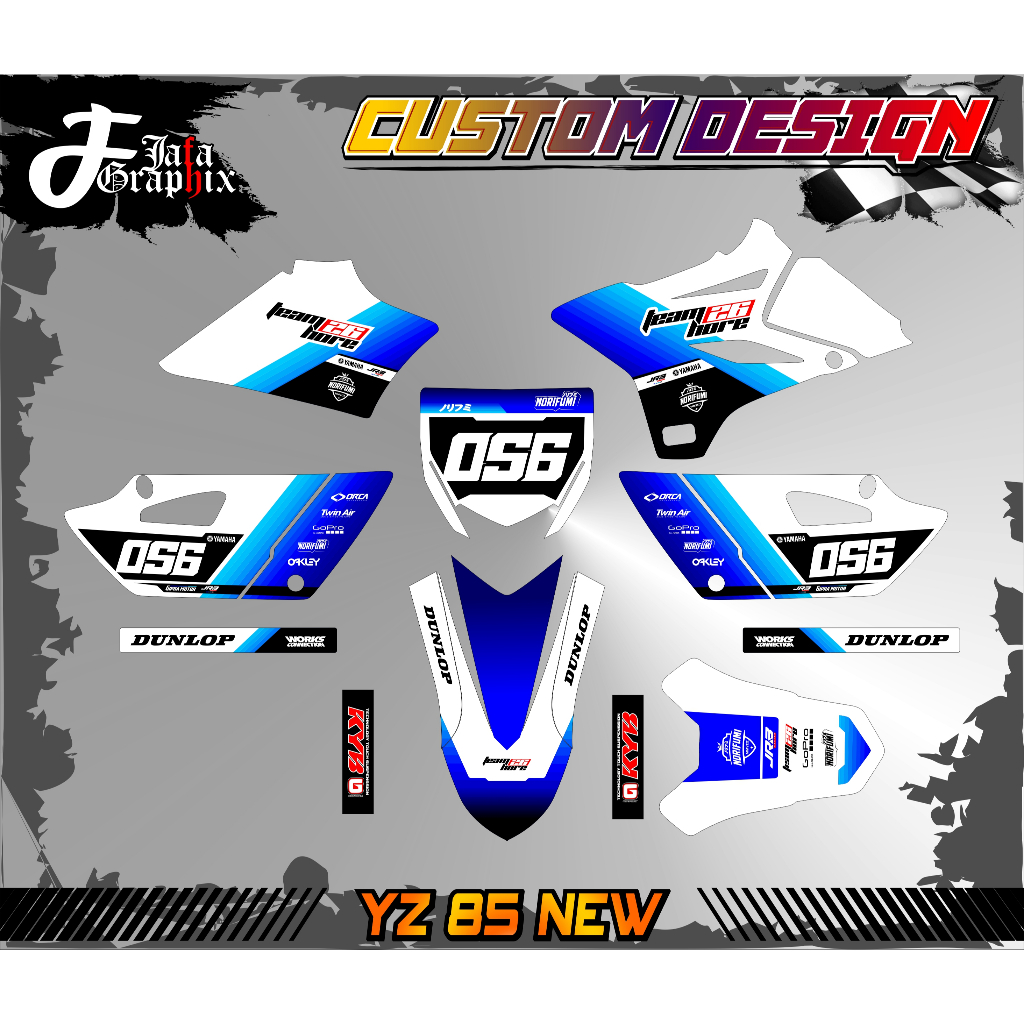 RBT Yamaha YZ 85 NEW FULL BODY DECAL STICKER/RTBT STICKER FREE CUSTOME ...