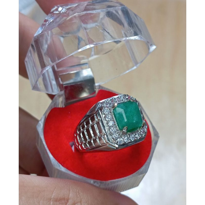 Quality HASU ORIGINAL NATURAL NATURAL EMERALD RING " ZAMBRUD" READY TO ...