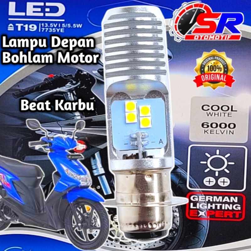 Honda Beat Motorcycle LED Headlight Carburetor Socket H6 AC/DC 12 Volt ...