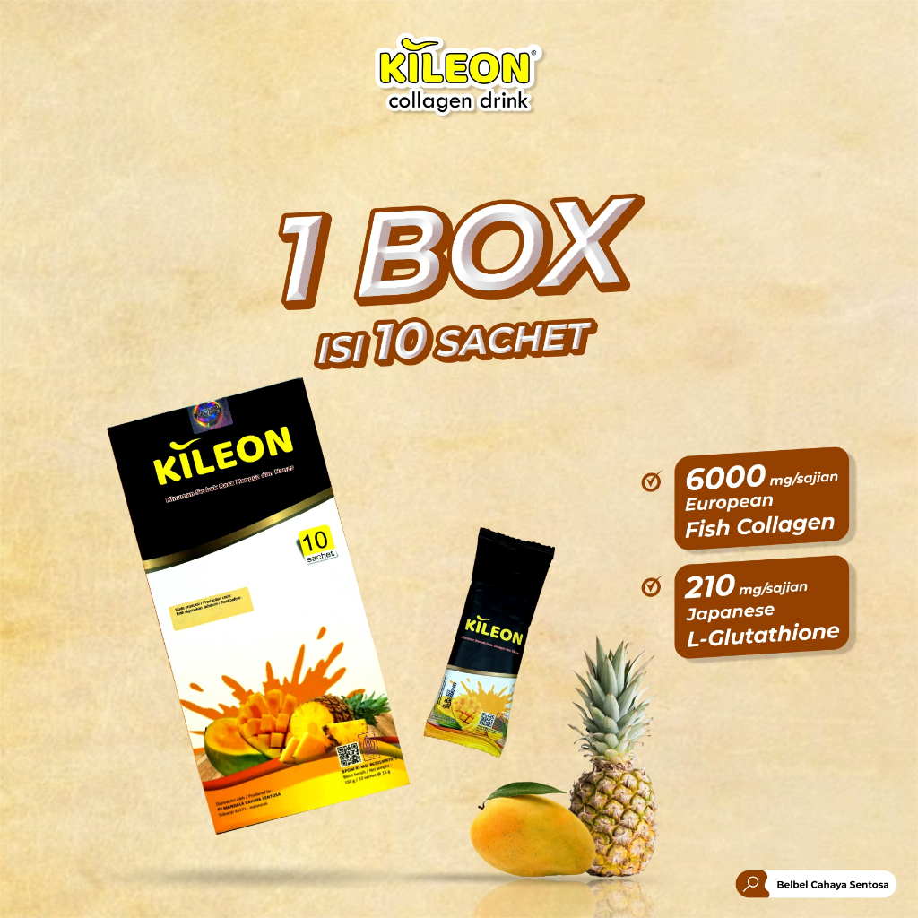 Kileon Collagen Drink L Glutathione Mango and Pineapple Flavor ...