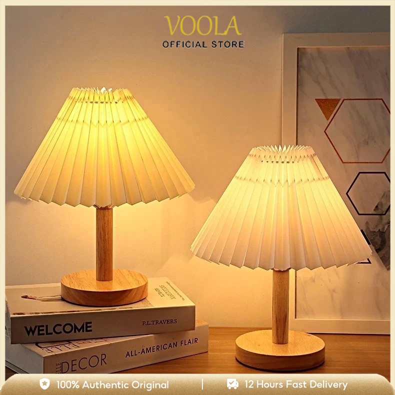 Voola Aesthetic Table Lamp Minimalist Table Lamp Korean Retro vintage ...