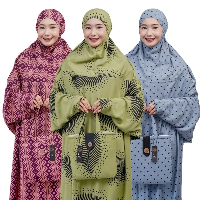 Nurhd Mukena Hadramaut Canal Syari Various Colors | Shopee Malaysia