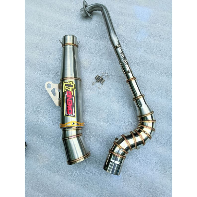 Daeng sai4 Pipe 51mm canister conical open specs exhaust Pipe for Wave ...
