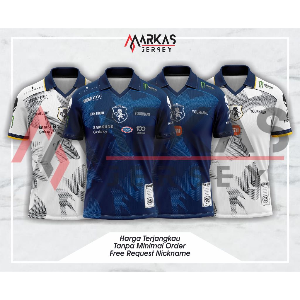 Jersey KAOS BAJU TEAM LIQUID ESPORTS NEW 2025 MPL SEASON 15 MOBILE ...