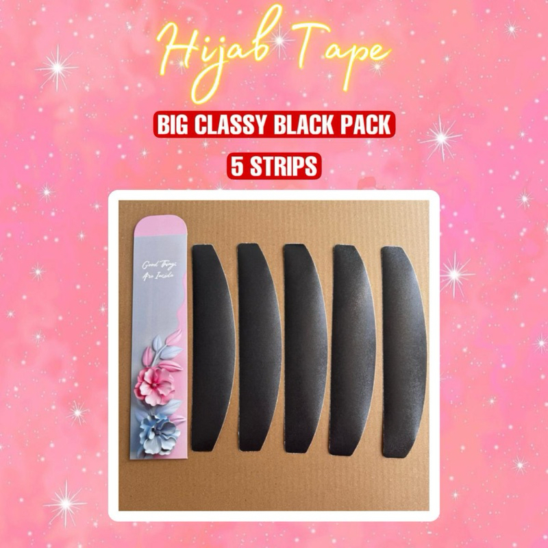 Classy BlackBIG - Hijab Shaper Tape (5 pieces) Curved, Straight ...