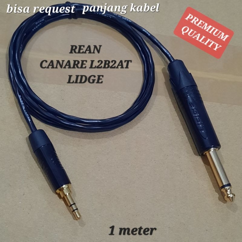 HP Audio cable 1 meter cellphone cable to mixer jack trs 3.5 mm to akai ...