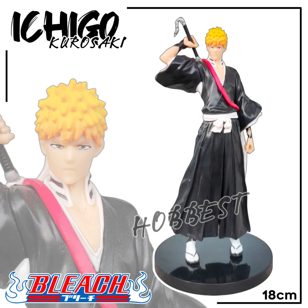 Bleach Action Figure: KUROSAKI ICHIGO - Miniature Display Toy Shinigami ...