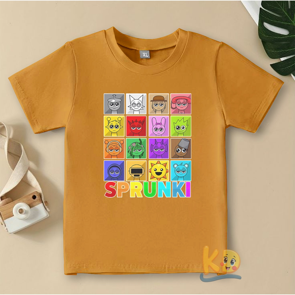 Boys' and Girls' T-shirts Incredibox Sprunki Full Character 01 ...