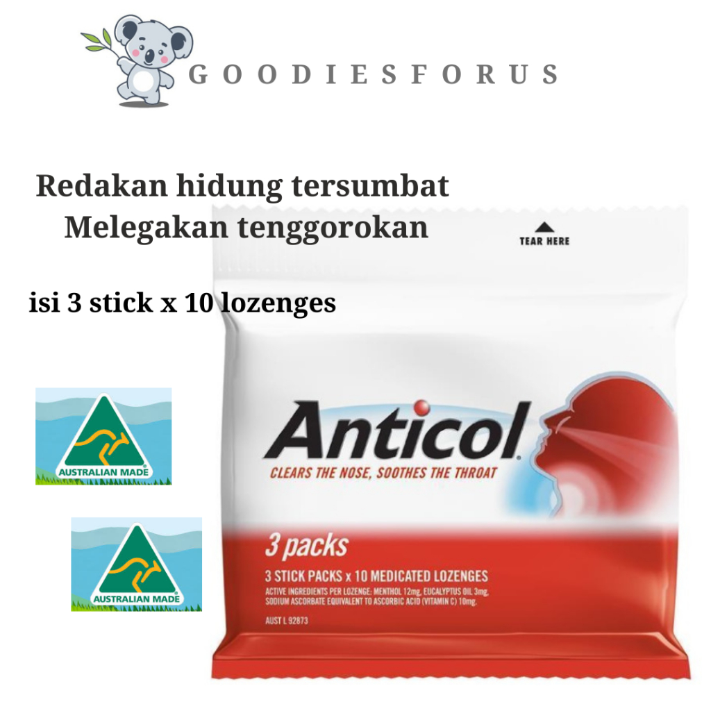 Anticol Vapor Action 10 Lozenges/Throat candy/Cough candy | Shopee Malaysia