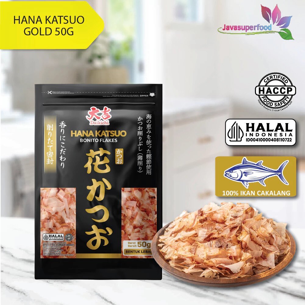 [HALAL] Daikichi HANA KATSUOBUSHI GOLD 50G / KATSUOBUSHI / CAKALANG FISH / FLAKES BONITO ...