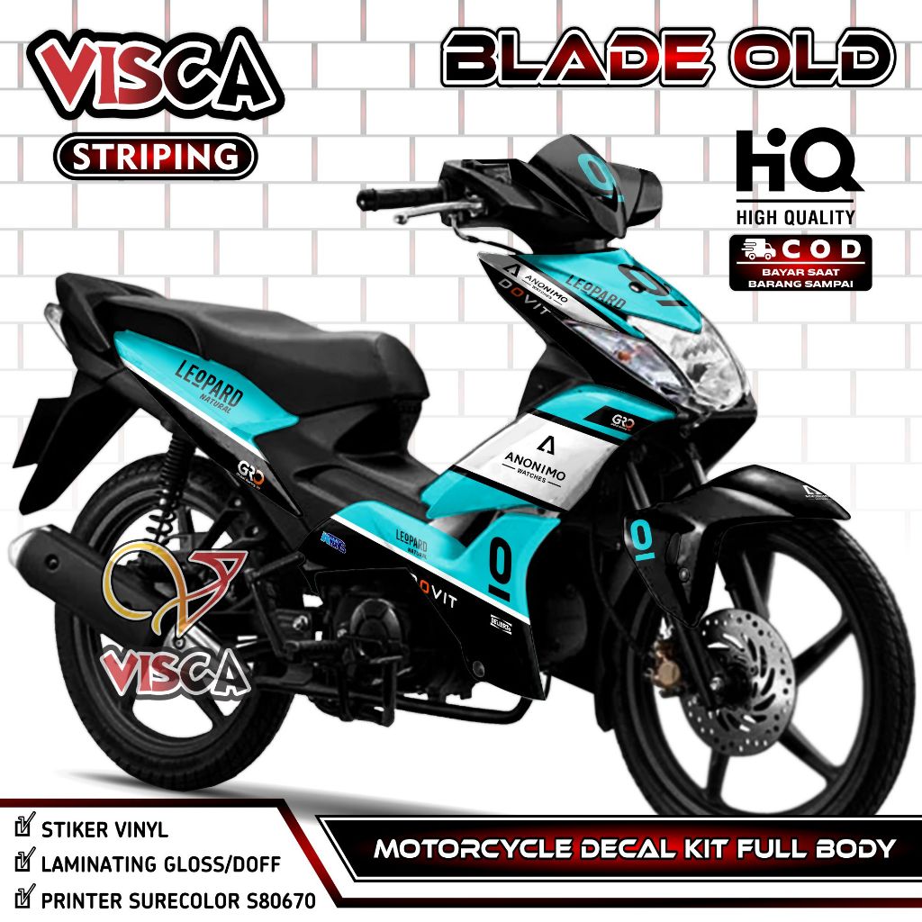 Blade 110 Old Full Body Decal - Old Blade 110 Full Body Sticker - Old ...
