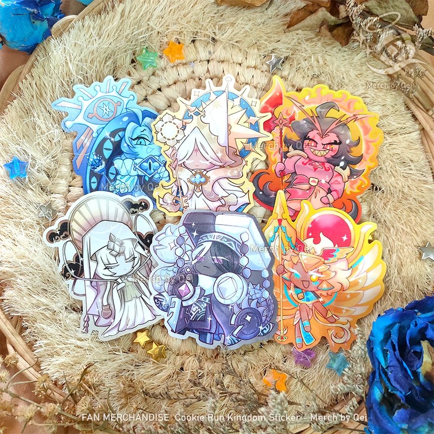 COOKIE RUN KINGDOM BEAST & ANCIENT COOKIES Vinyl Sticker Fanart ...