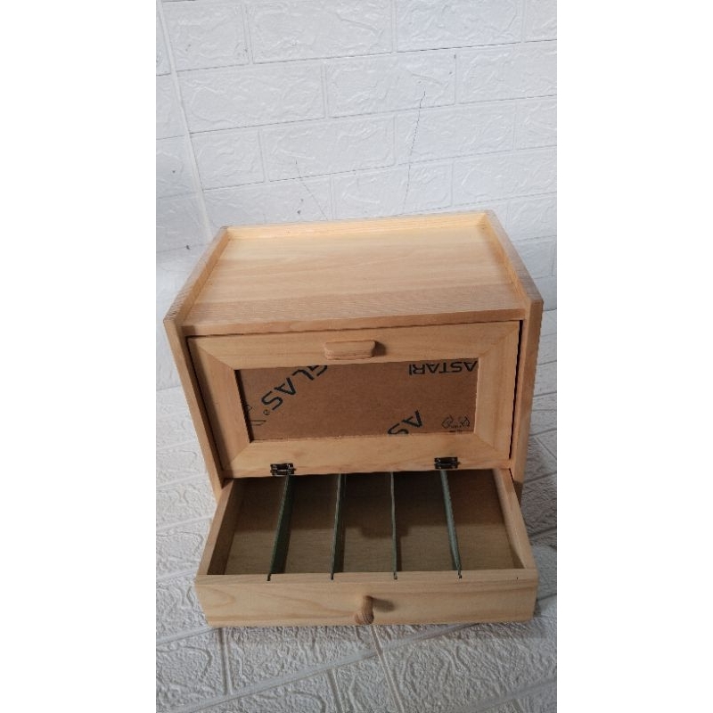 1 layer breadbox + drawer/bread place | Shopee Malaysia
