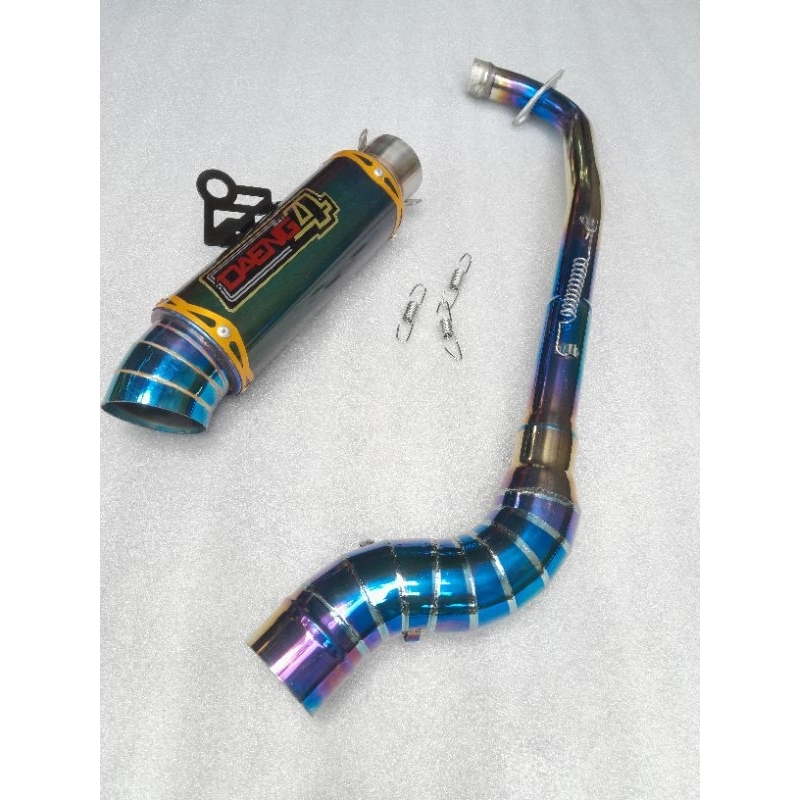 Daeng sai4 Pipe canister conical open specs exhaust Pipe for Wave 125 ...
