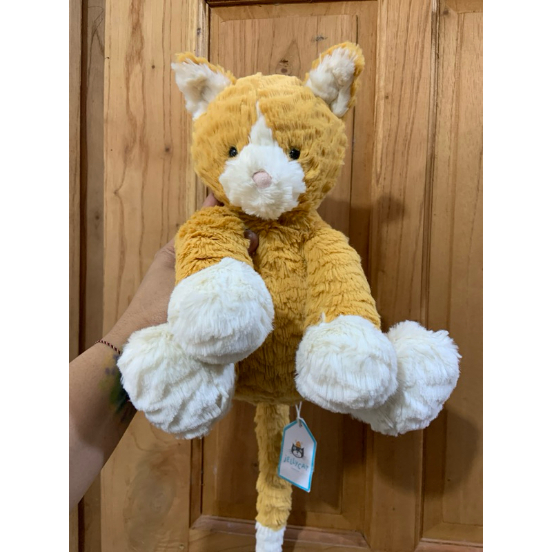 Jellycat fuddlewuddle ginger cat medium | Shopee Malaysia