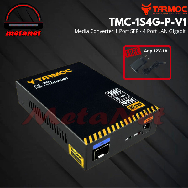 Switch 4 Port Gigabit POE + 1 SFP Uplink | Unmanaged 4 Port Hub Switch ...