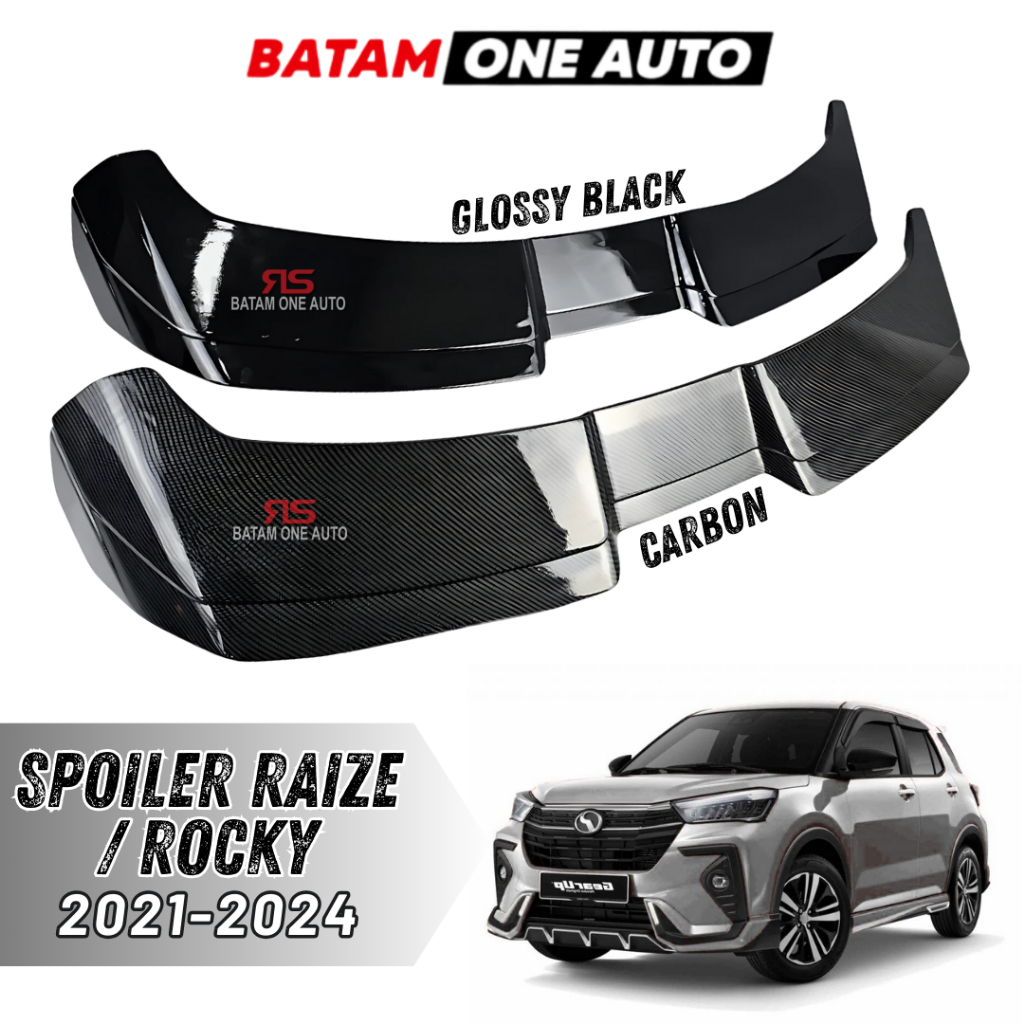 Toyota Raize Daihatsu Rocky Spoiler 2021 2022 2023 2024 RS Spoiler Rear ...