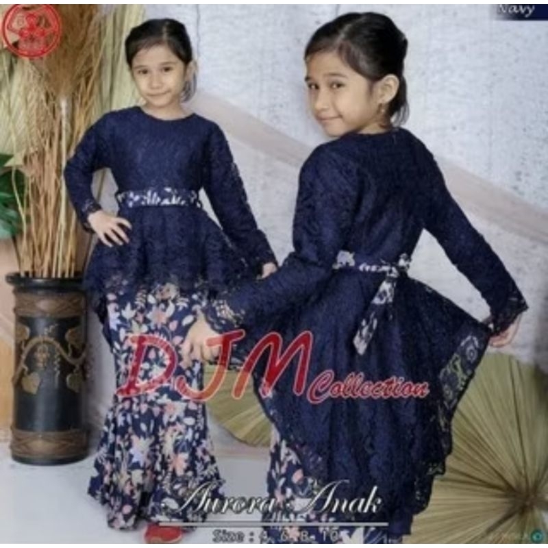 LUXURY BEAUTIFUL MODERN KEBAYA TOP AURORA BROCADE RIBBON MODEL GIRLS ...