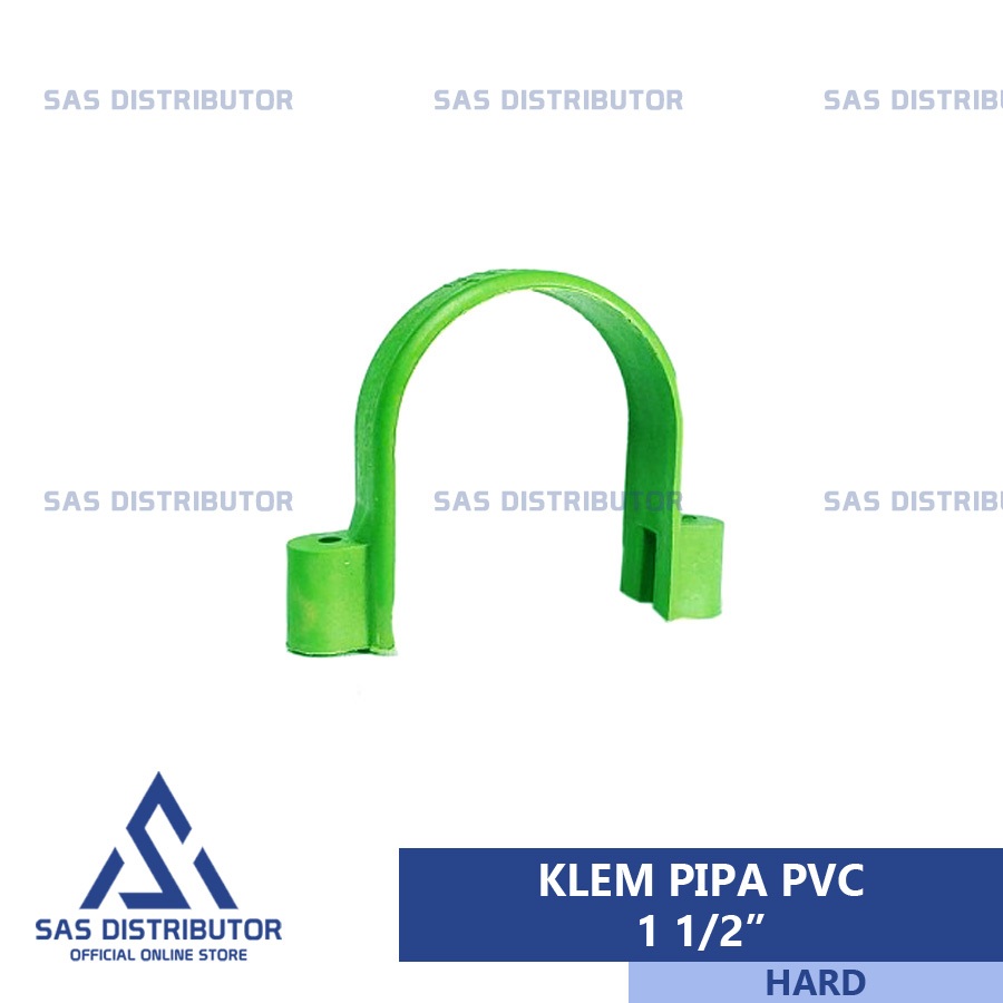 HIJAU Pipe Clamps 1 1/2" inch Hard / Green PVC Pipe Clamps / Pipe ...