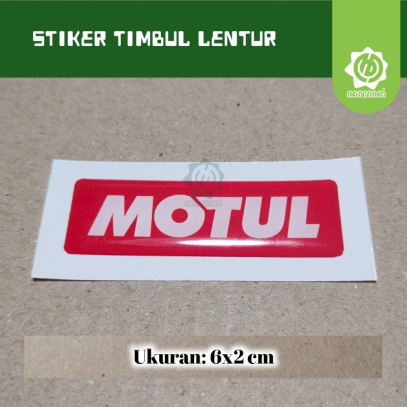 Motul logo flexible embossed sticker 6x2cm | Shopee Malaysia