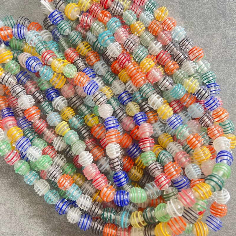 Embossed Circular Line Round Beads | Shopee Malaysia