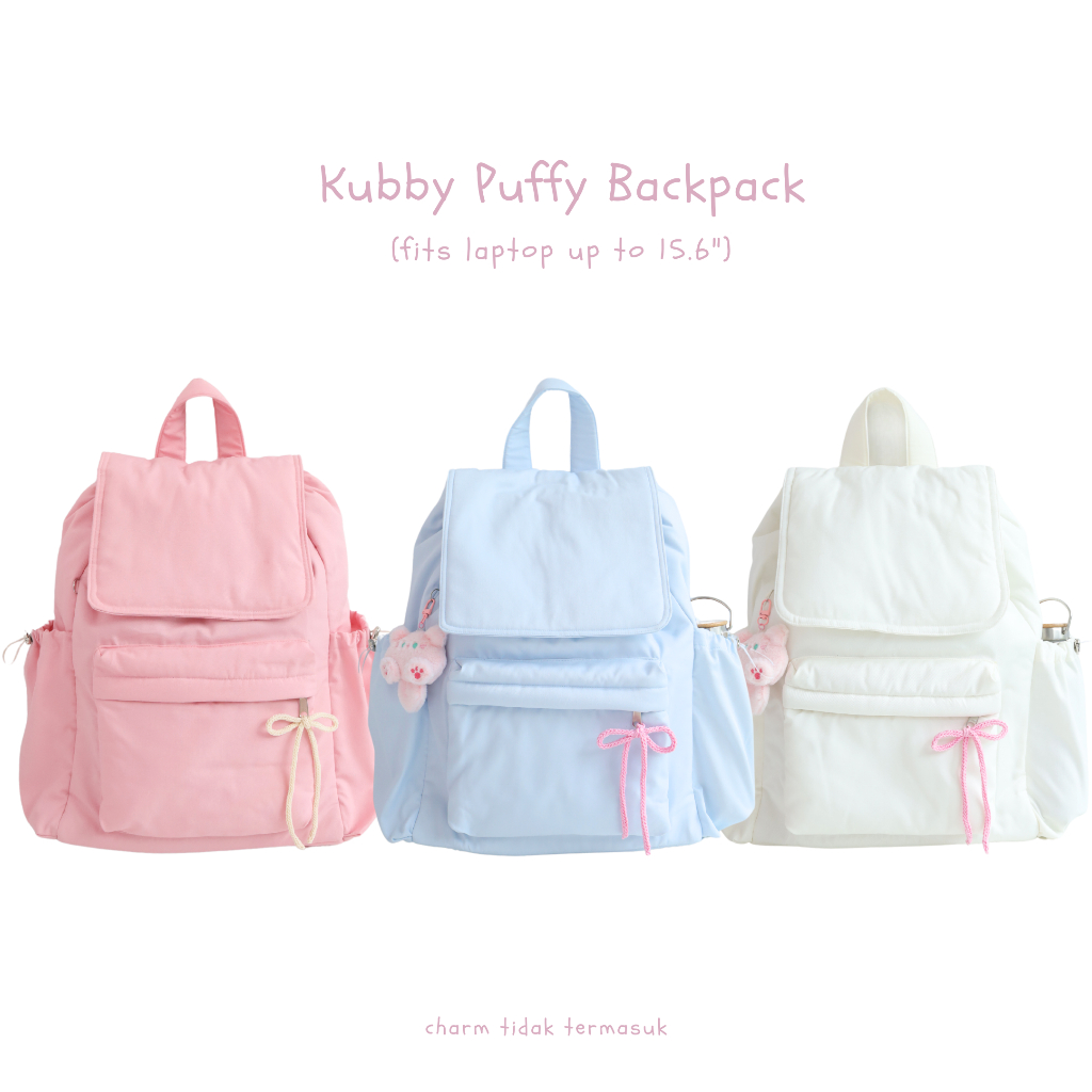 Kubby Puffy Backpack Backpack Fits 15.6 inch Laptop | Shopee Malaysia