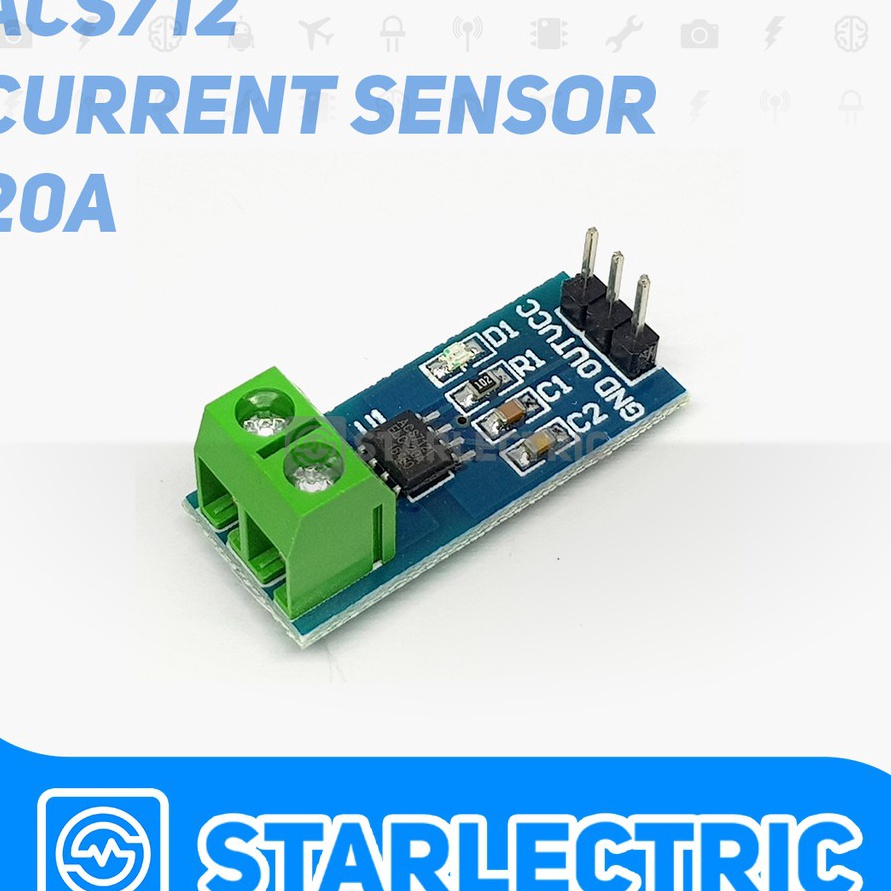 Acs712 Current Sensor Current Sensor 2A | Shopee Malaysia